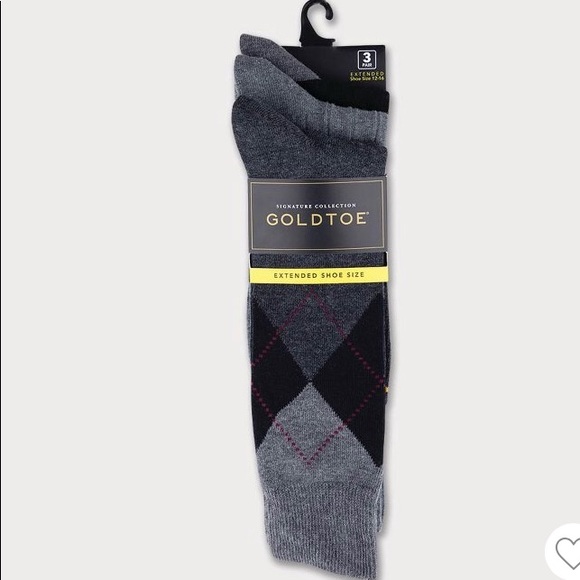 Gold Toe | Underwear & Socks | 3x Hp 3pk Signature Gold Cotton Argyle ...